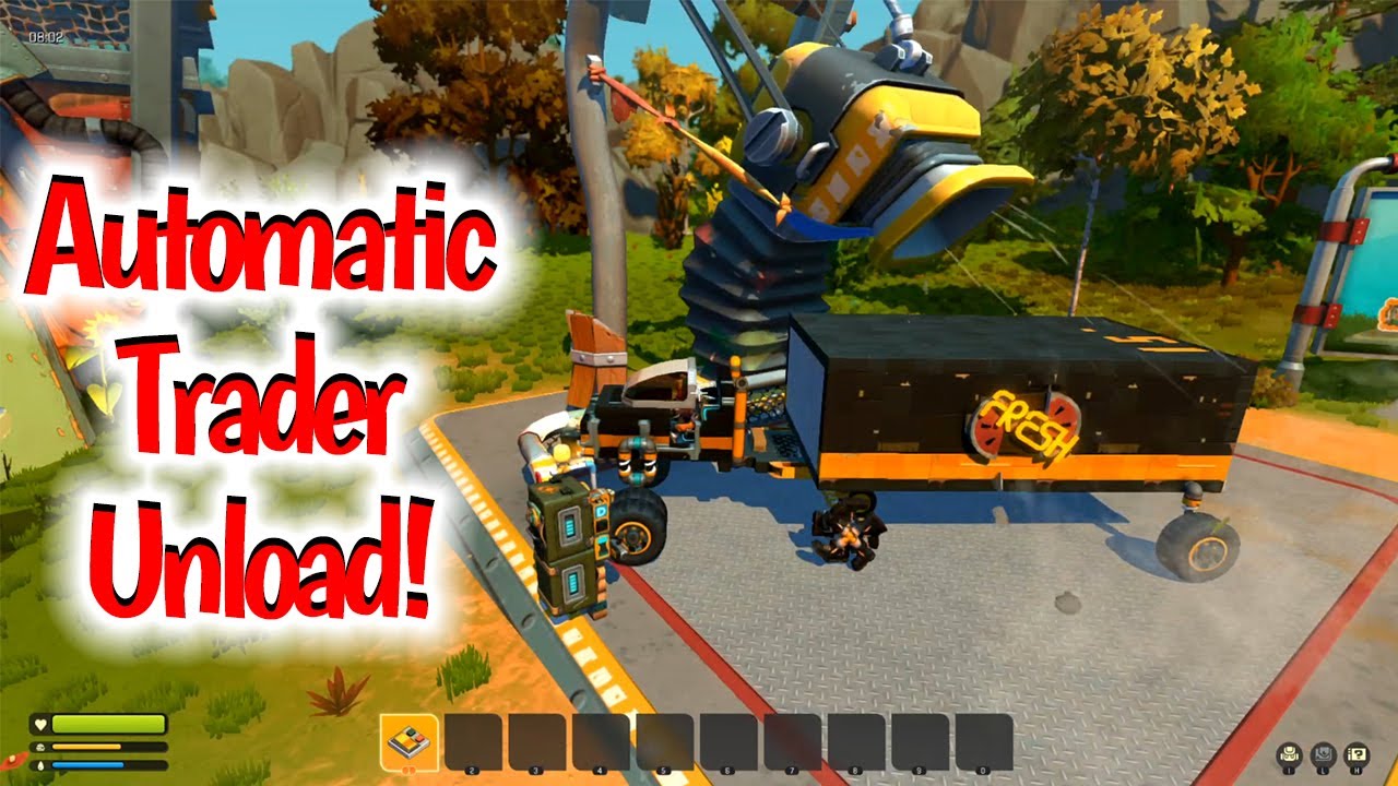 Automatic Trader Unloading!! Scrap Mechanic (1st person to do so ...