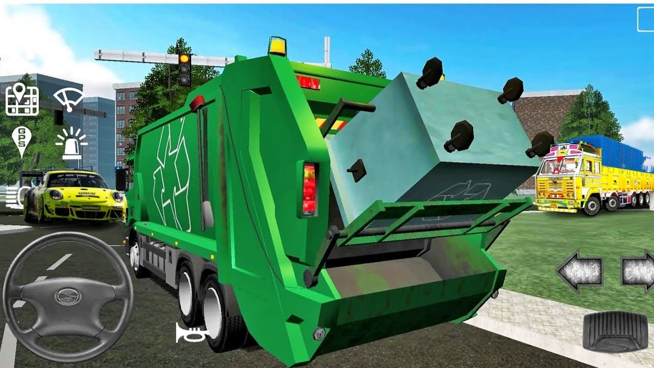 Trash Truck Simulator | Collecting and Burning Garbage in the City ...