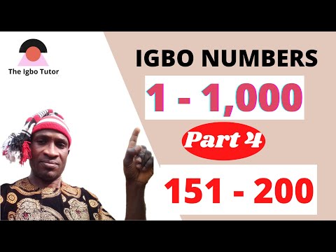 IGBO NUMBERS 151 - 200 Arranged in Order for Easy Understanding| With ...