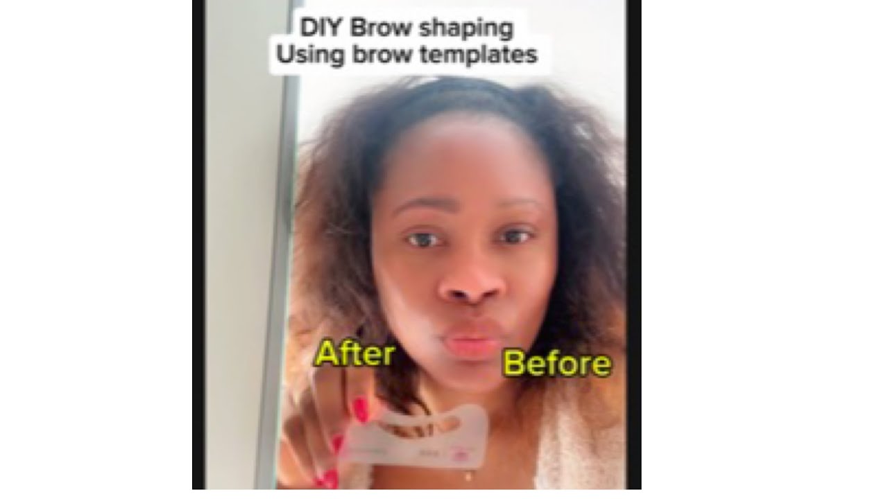 How to shape your brows using brow templates #quickandeasy #diy # ...