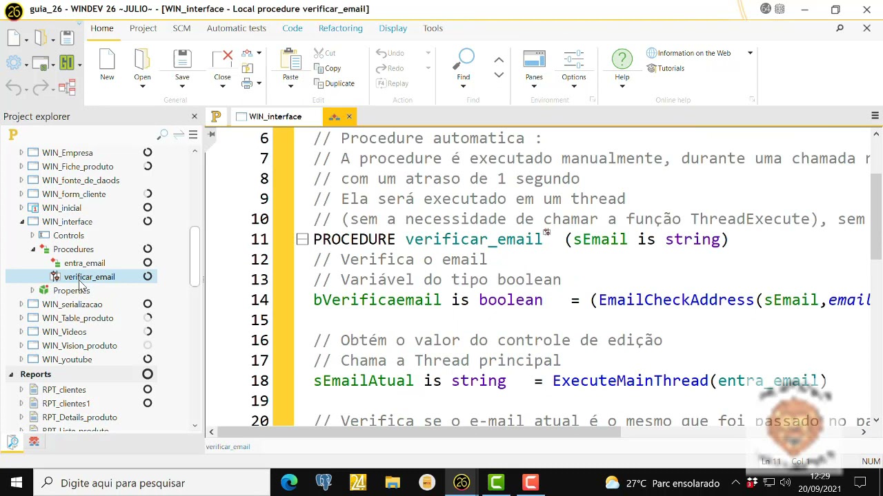 Guia Windev 26 - aula 46 - Threads e Interfaces - YouTube