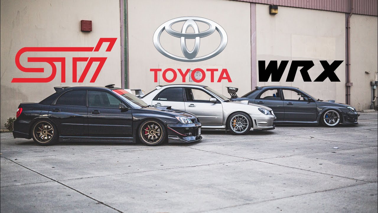 STI SWAPPED WRX, WIDEBODY STI AND 1JZ WRX COME TOGETHER! - YouTube