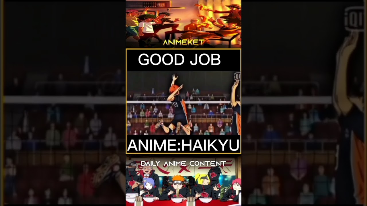 GOOD JOB DUDE! Anime Scene [ Haikyuu ] - YouTube