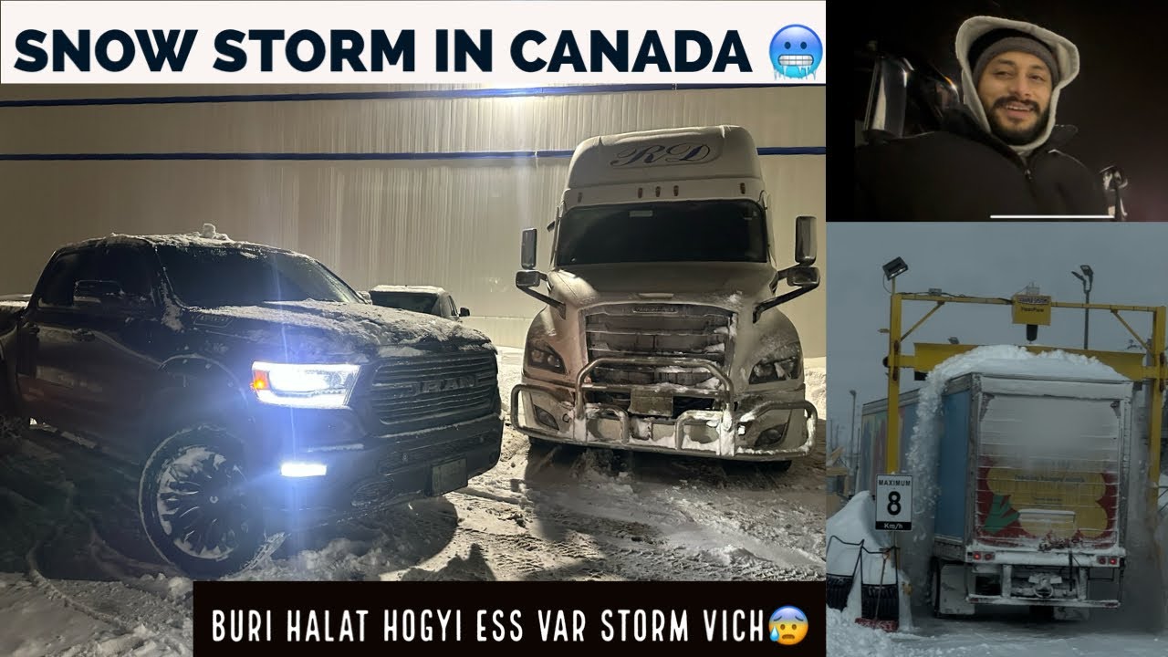 Snow Storm -30 🥶 || Very Hard For Drivers To Drive the Truck’s in this ...