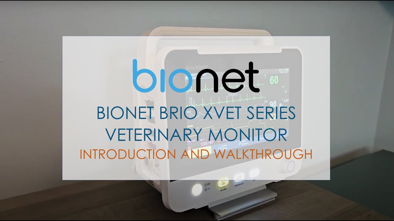 Bionet Brio XVet Series Veterinary Multi-parameter Monitors ...
