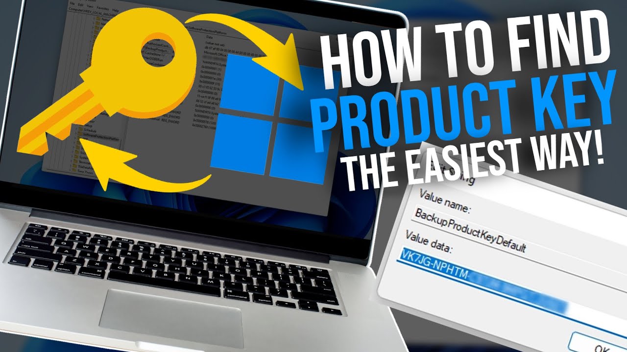 How to Find Your Windows 11 Product Key - registry editor - Registry ...