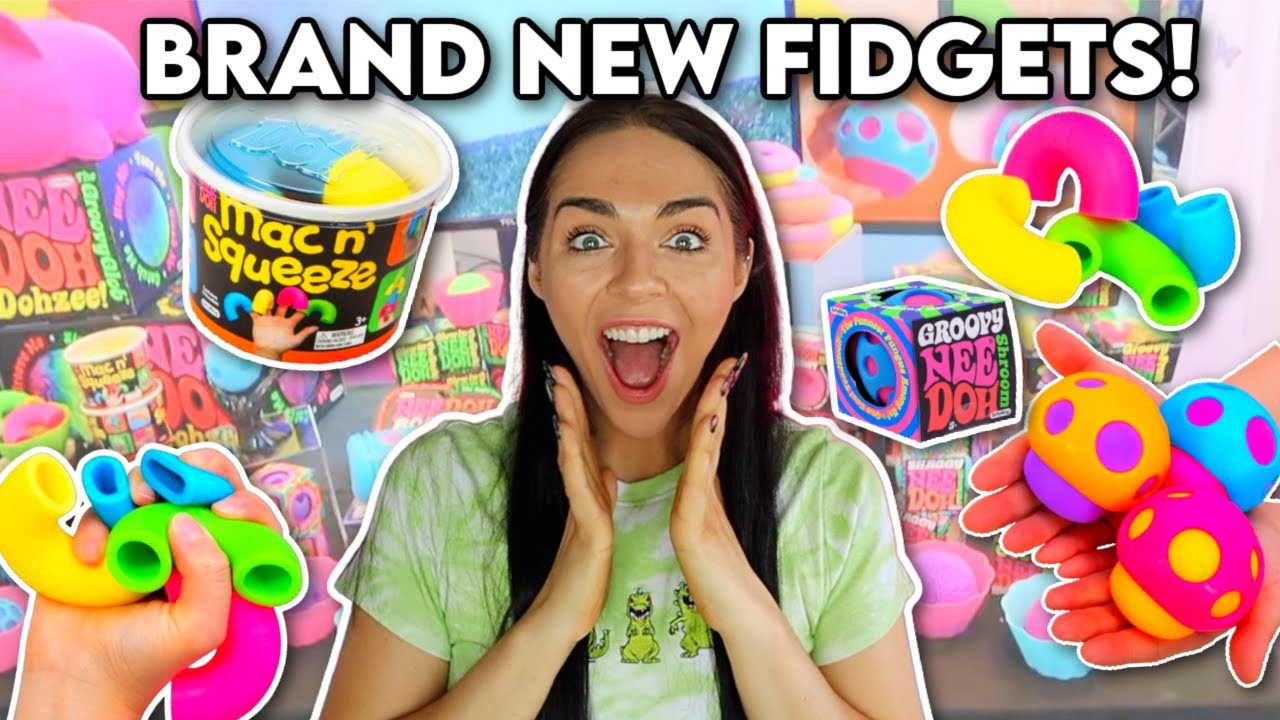 Testing BRAND NEW FIDGETS, NEW NEEDOHS, AND SLIME VLOG!!! - YouTube
