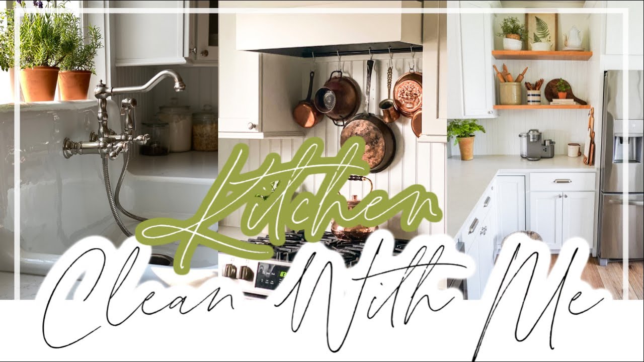 New Kitchen Clean with Me! 2021 Relaxing Cleaning Routine - YouTube