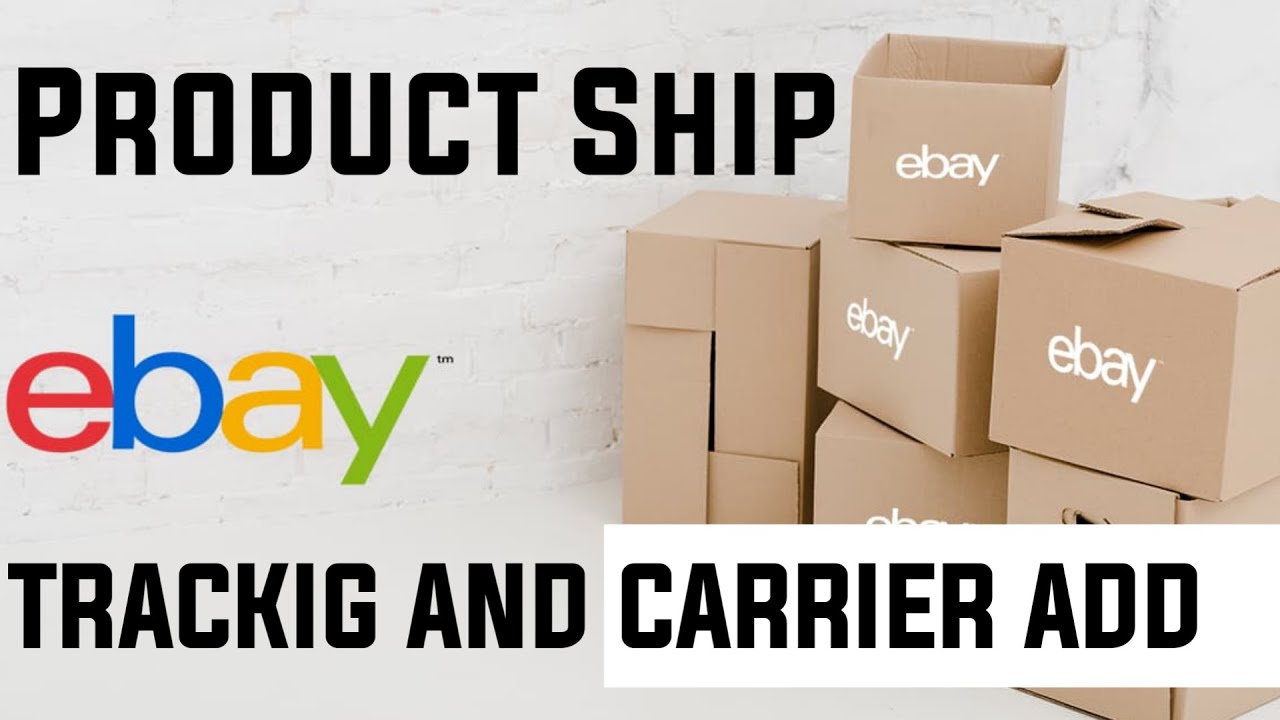 how to Product ship on ebay || How To Add tracking Number And Carrier ...