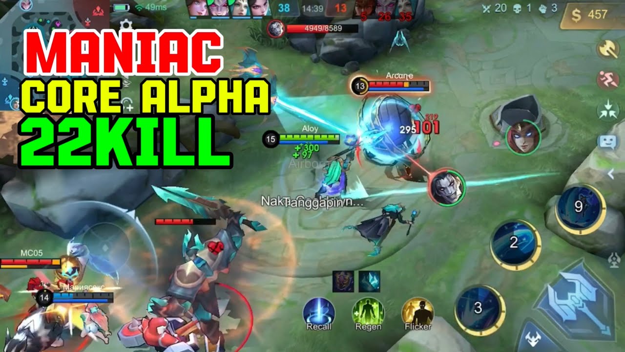 22 Kill By Core Alpha | Perfect Build | GrandMaster Journey to Mythical ...