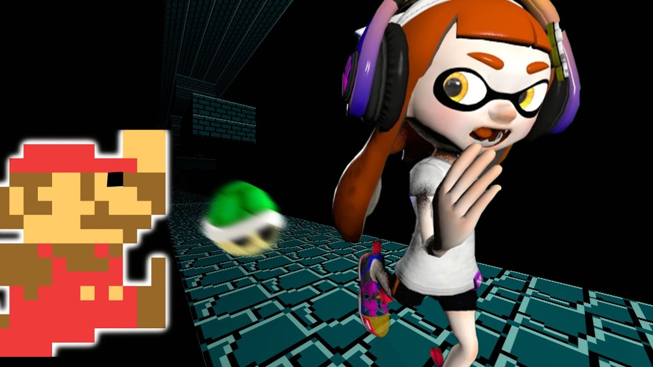 Splatoon Animation - Inklue in the Super Mario Bros 1985...?? - YouTube