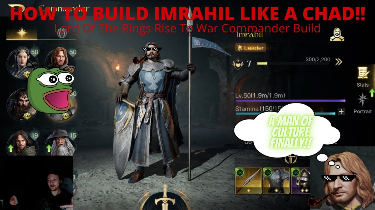 HOW TO BUILD IMRAHIL LIKE A CHAD!! Lord Of The Rings:Rise To War ...