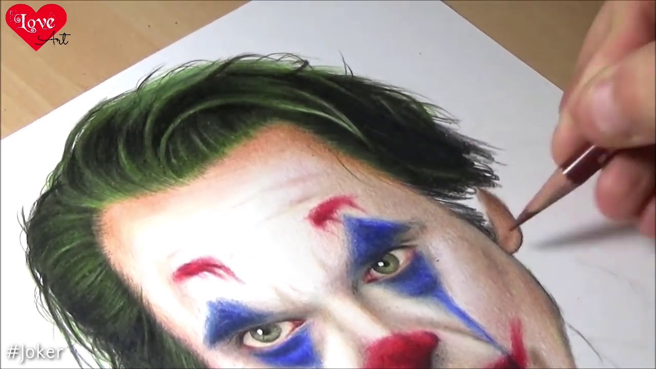 Joker Drawing - ( Colored Pencil) an Artist Masterpiece - YouTube