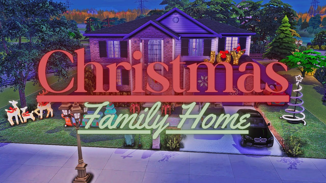 Family Christmas Home | The Sims 4 - Build Tour - YouTube