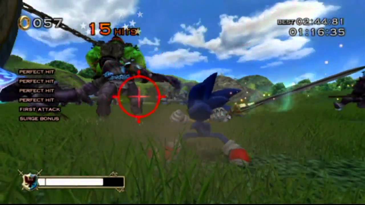 Sonic and the Black Knight (Wii) Titanic Plains Perfect Challenge - YouTube