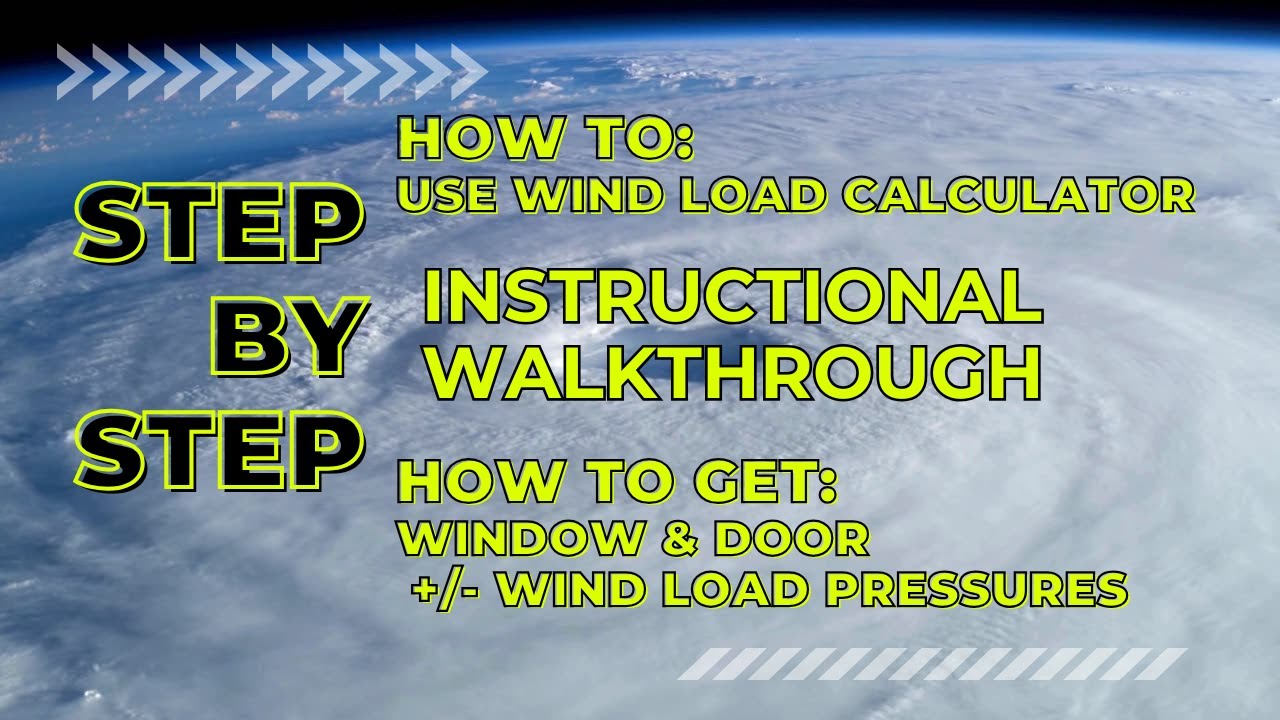 How To Get Wind Load Pressures for Window Doors Storm Shutters #windload #asce7 # ...
