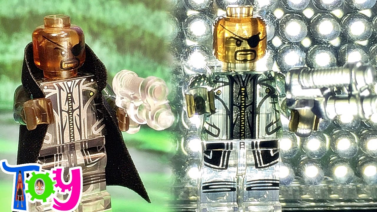 dargo 어벤져스 닉퓨리 투명 클리어 미니피겨 레고 짝퉁 Lego knockoff Avengers nick fury Clear ...