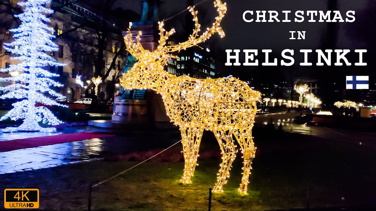 Christmas in Helsinki, Finland 🇫🇮 - Christmas Lights & Decorations 2021 ...