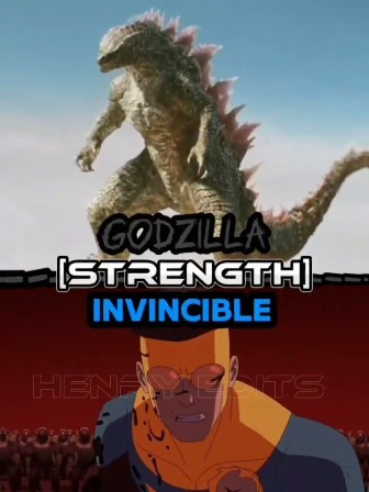 godzilla (monsterverse) vs invincible (show) #1vs1 #edit #animation # ...