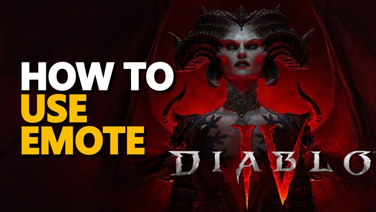 How to use emote Diablo 4 - YouTube
