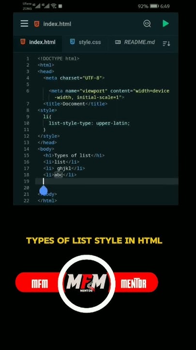 types of list in html #foryou #coding #learnhtml5andcss3 #webdesign #like #html5css3 # ...