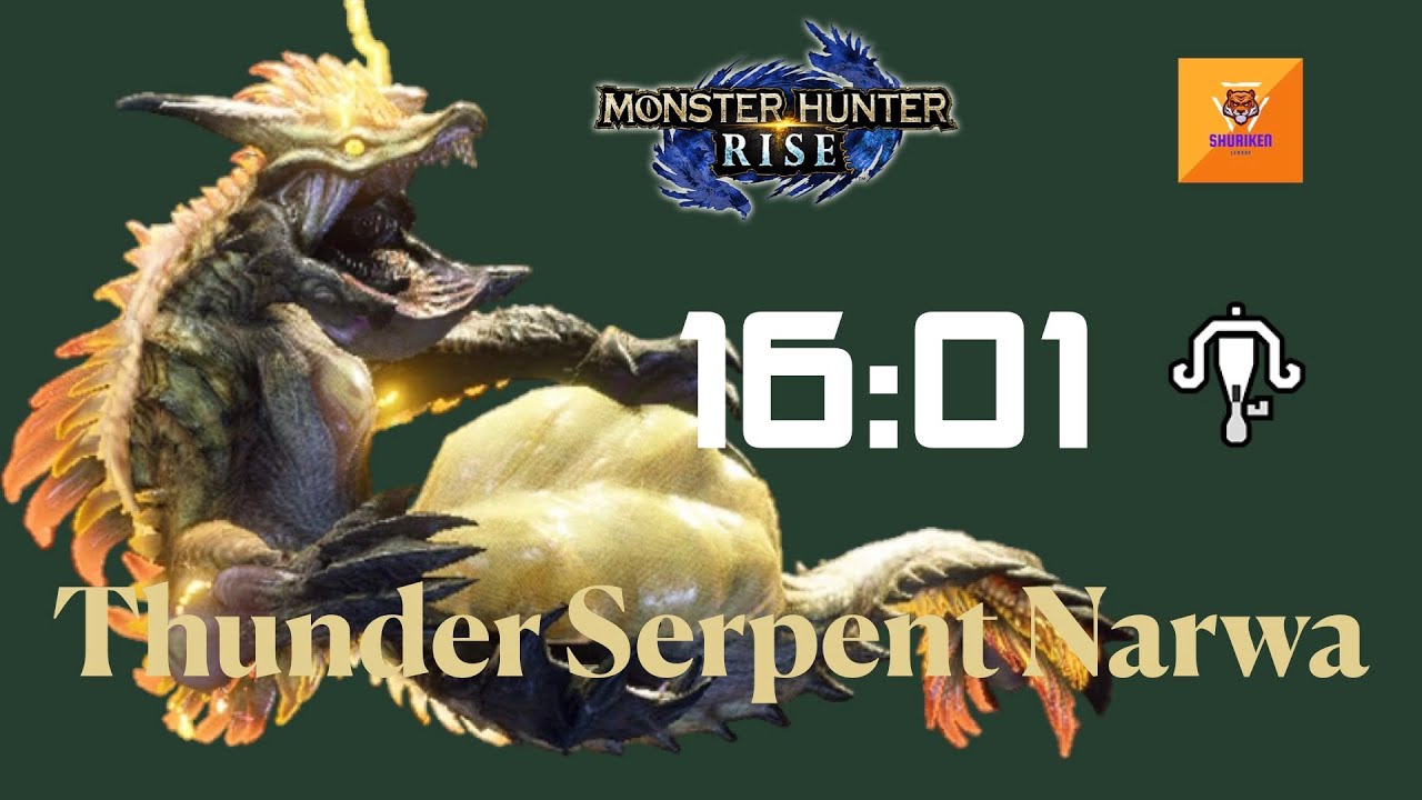 MH Rise Thunder Serpent Narwa Light Bow 雷神龙 轻弩 Gameplay - YouTube