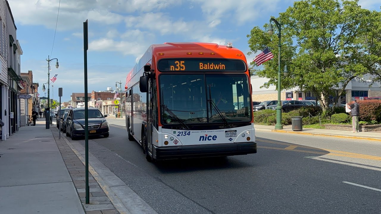 NICE Bus Onboard: 2025 Gillig BRT+ CNG #2134 on the n35! - YouTube