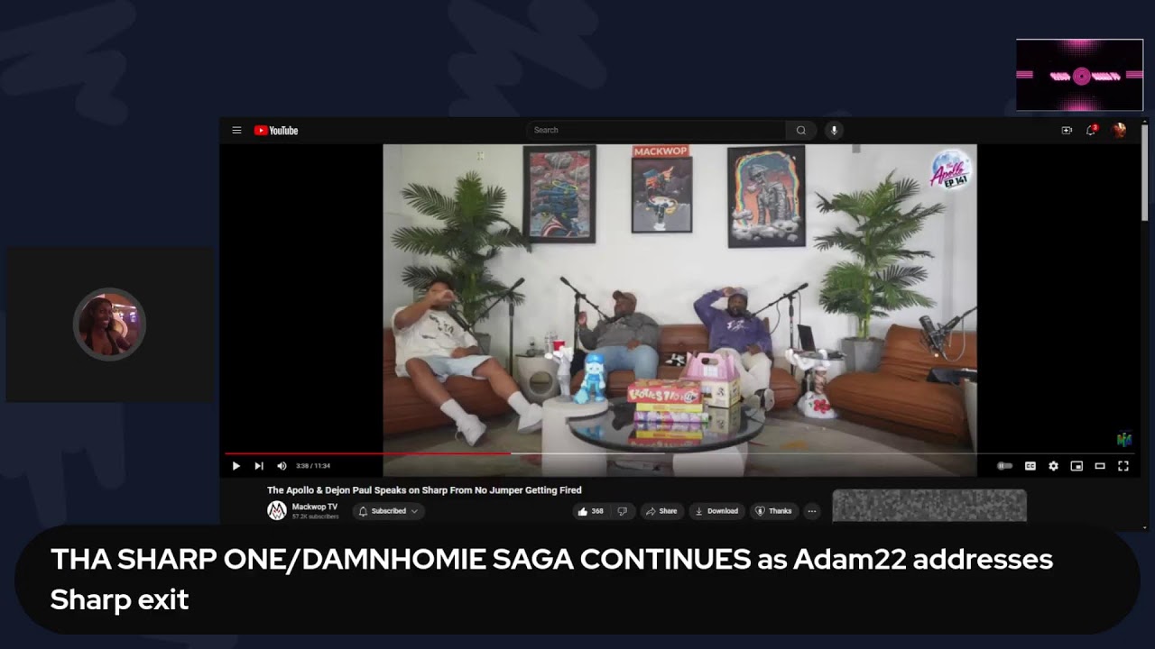 Tha Sharp One involuntary exit from No Jumper, full view #nojumper # ...