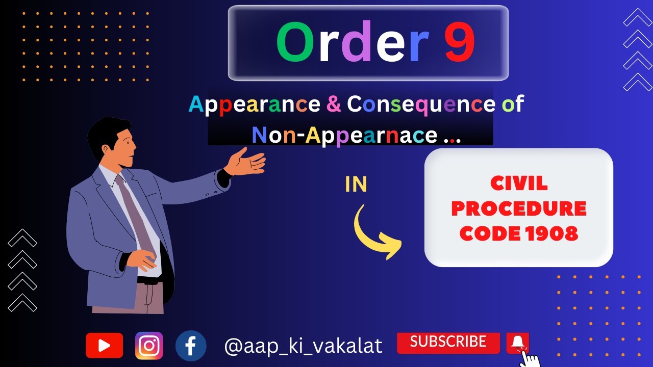 order 9 of cpc | order 9 cpc in hindi - YouTube