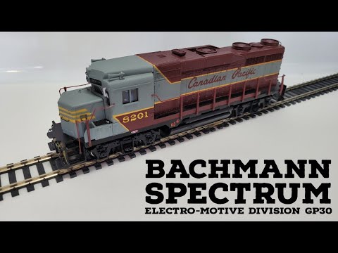 Bachmann Spectrum 82019 - EMD GP30 Canadian Pacific No.8201 - YouTube