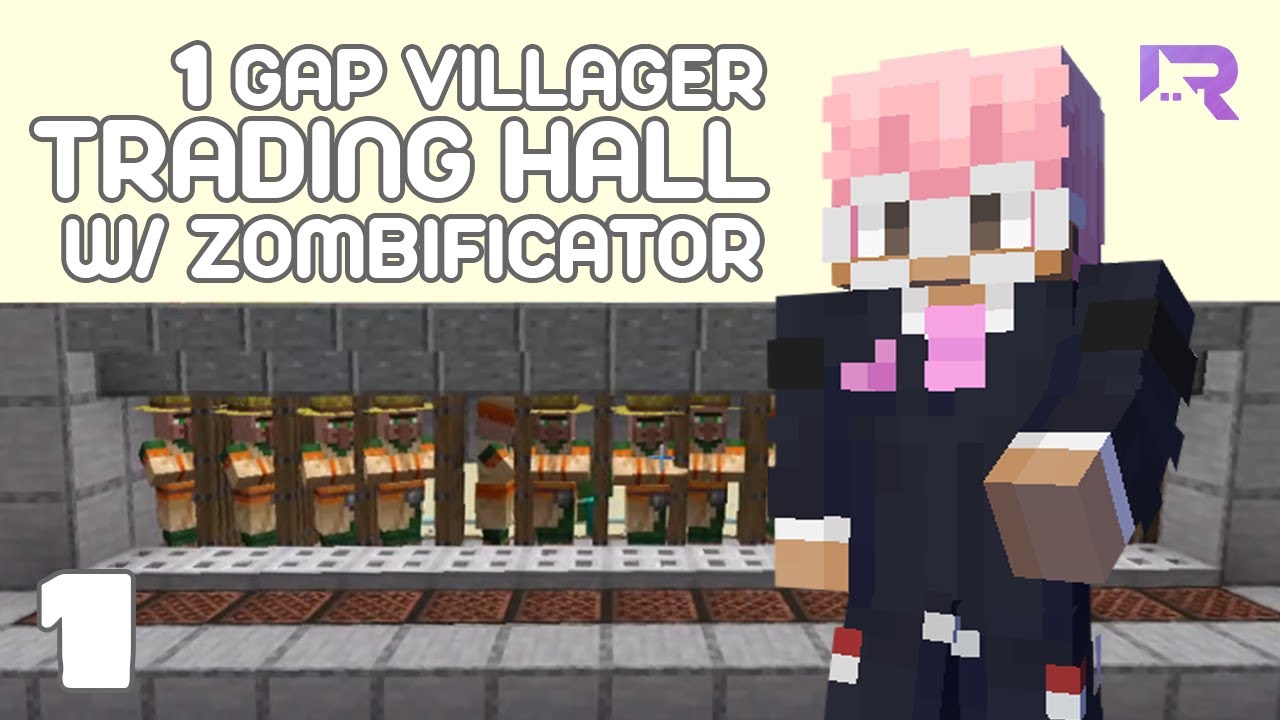 1-GAP VILLAGER TRADING HALL W/ ZOMBIFICATOR - REDSTONE BUILDS TAGALOG ...