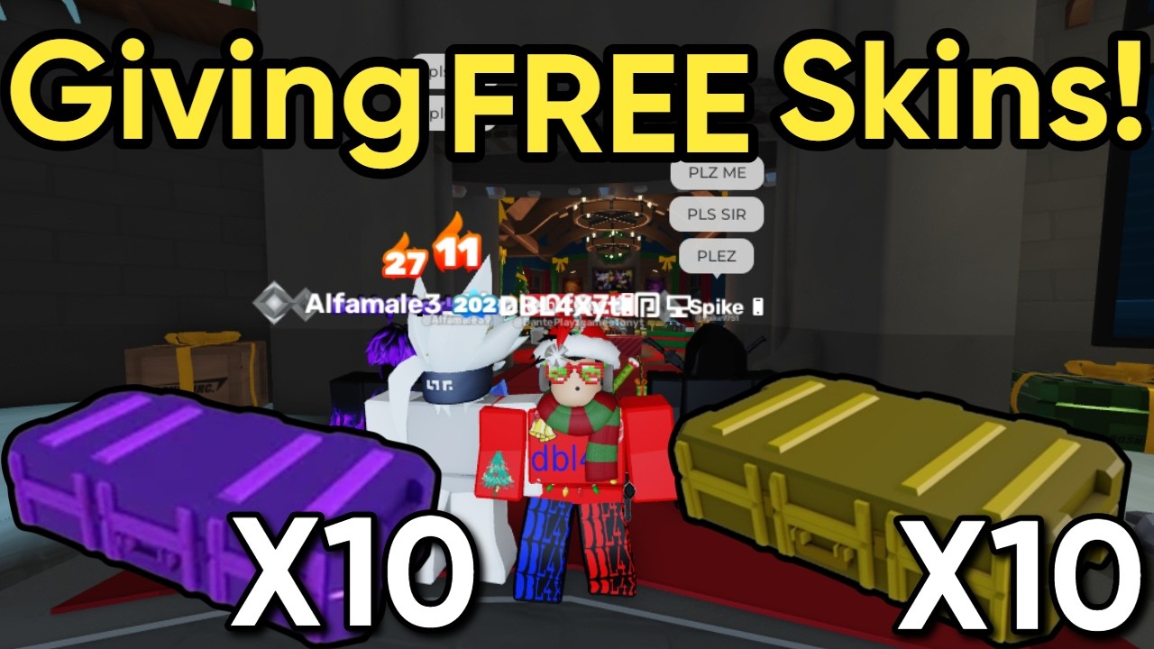 Gifting FREE Skin CASES to PLAYERS in RIVALS! - YouTube