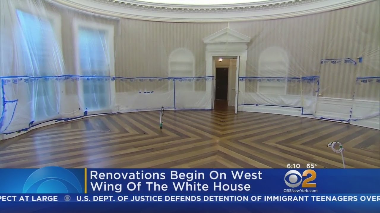 White House Renovations Underway - YouTube