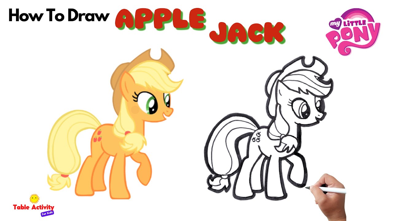 How To Draw My Little Pony : Apple Jack - YouTube