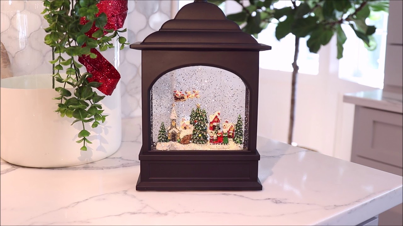 Flying Santa Lighted Water Lantern | Battery Operated Globe RAZ - YouTube