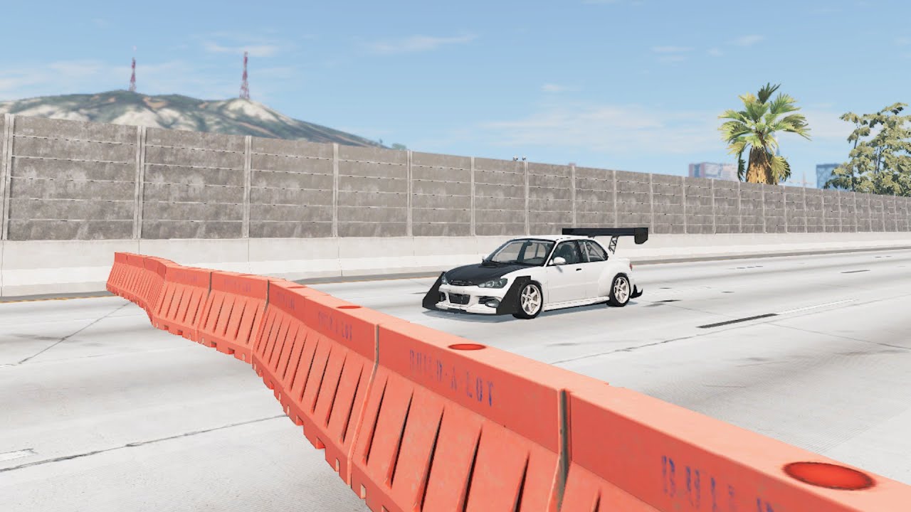 Cars vs Barriers – BeamNG.Drive ( BeamNG OP) - YouTube