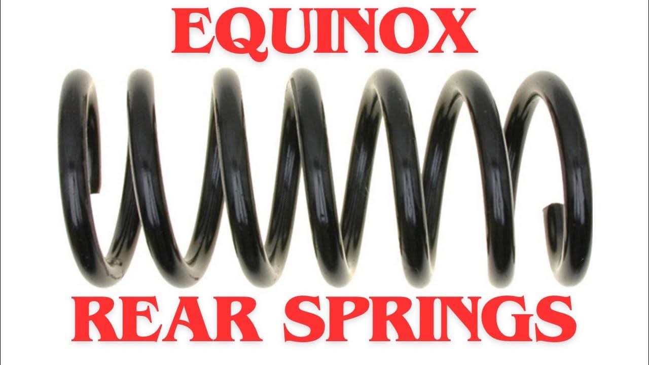 Chevy Equinox Rear Coil Spring Replacement - YouTube