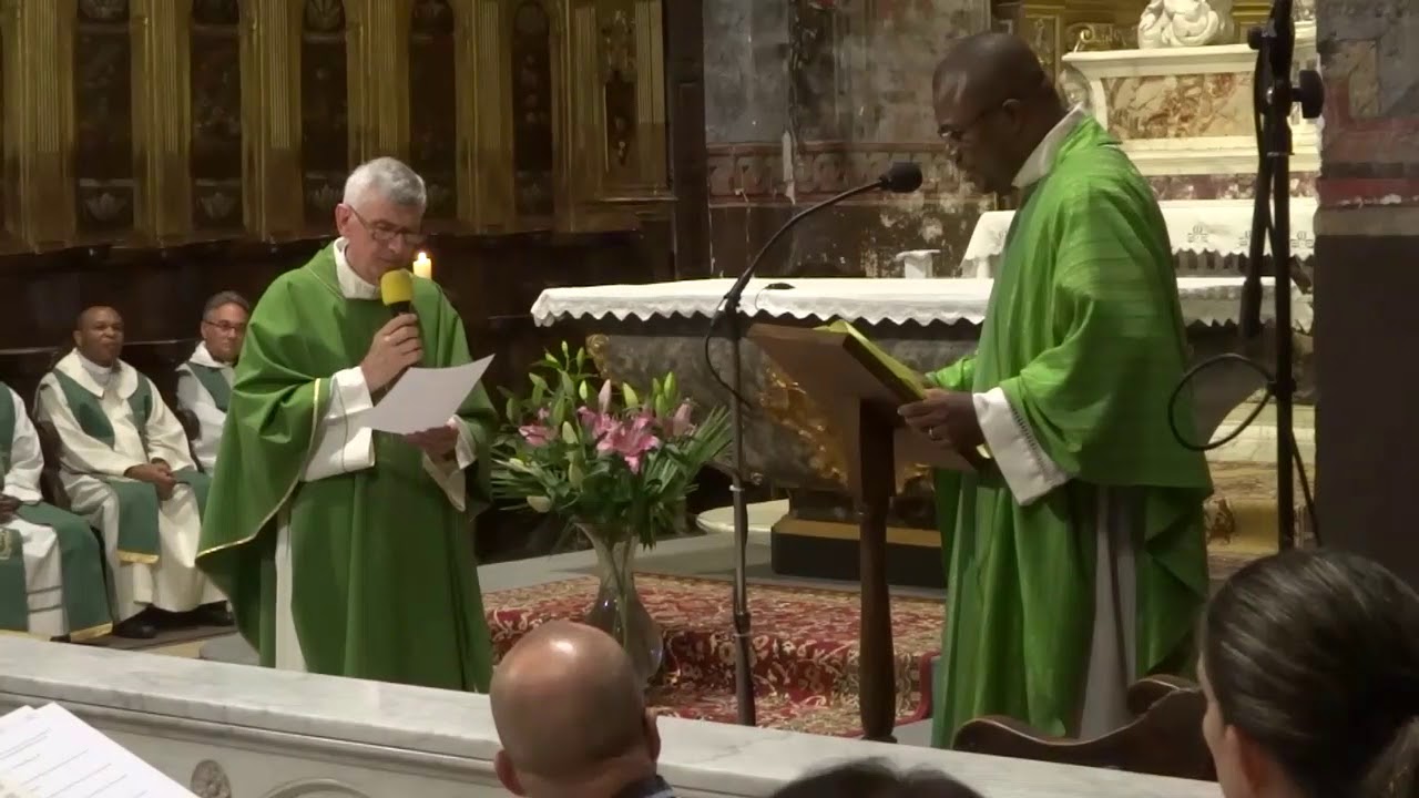 Installation Du Père Jean-Marie - YouTube