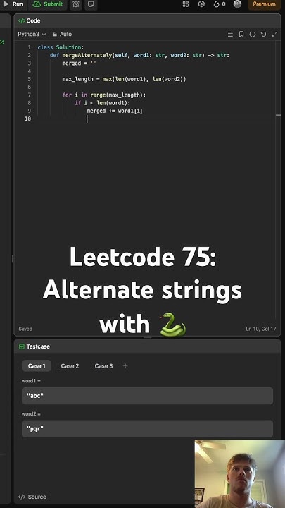 Leetcode 75 pt 1. Going to try and solve all 75 in 75 days💯 - YouTube