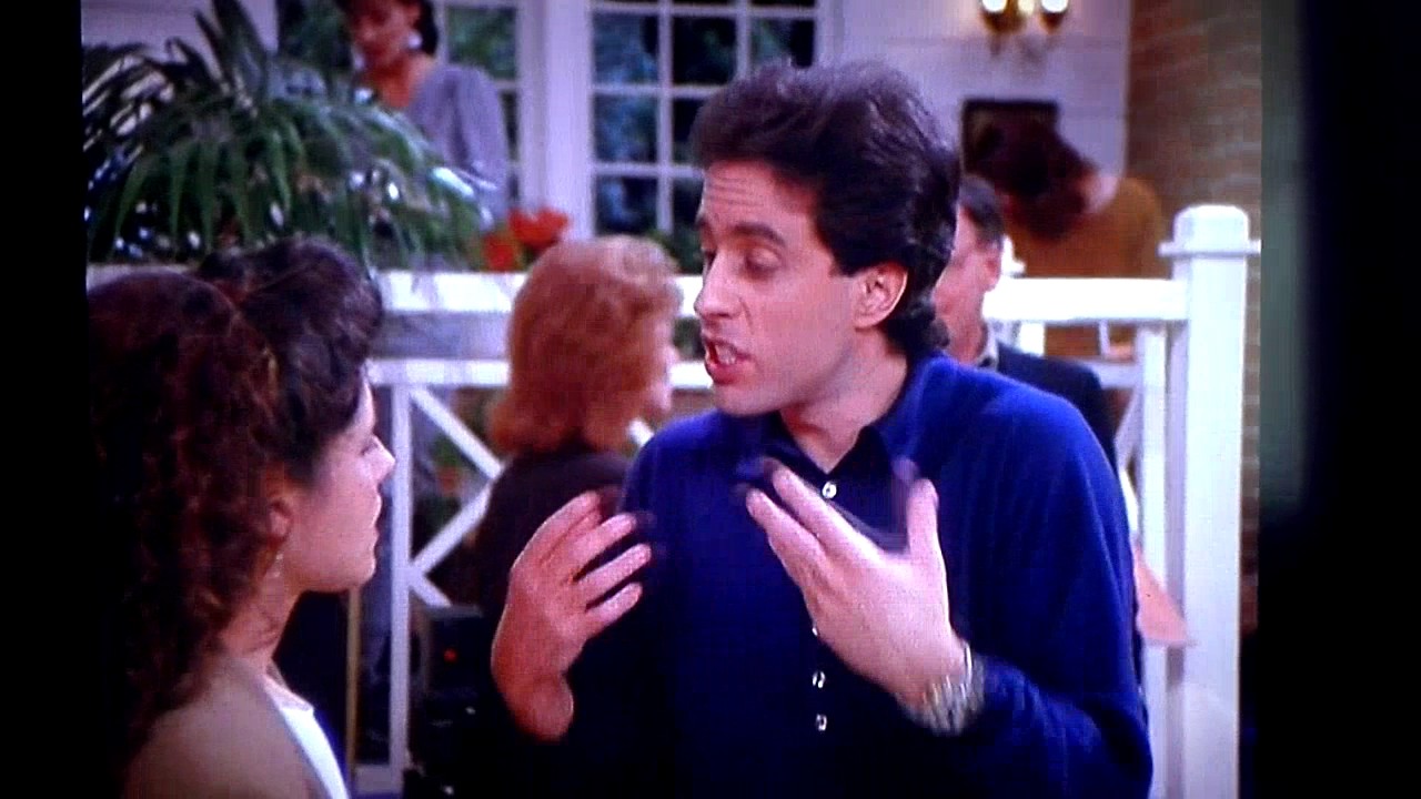 Seinfeld, Jerry - head patting to get him out of a bad situation - YouTube