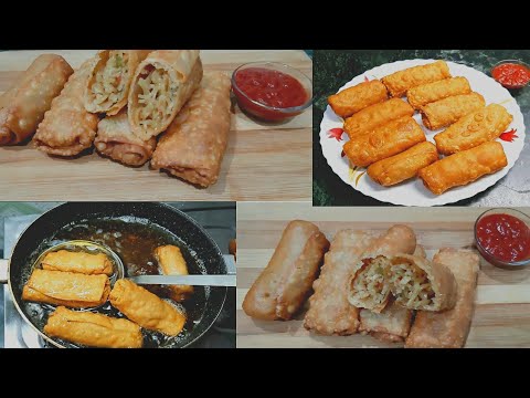 ਆਟੇ ਦੇ ਸਪਰਿੰਗ ਰੋਲ l Maggi Spring Roll Recipe l Maggi Pockets Roll l आटा ...