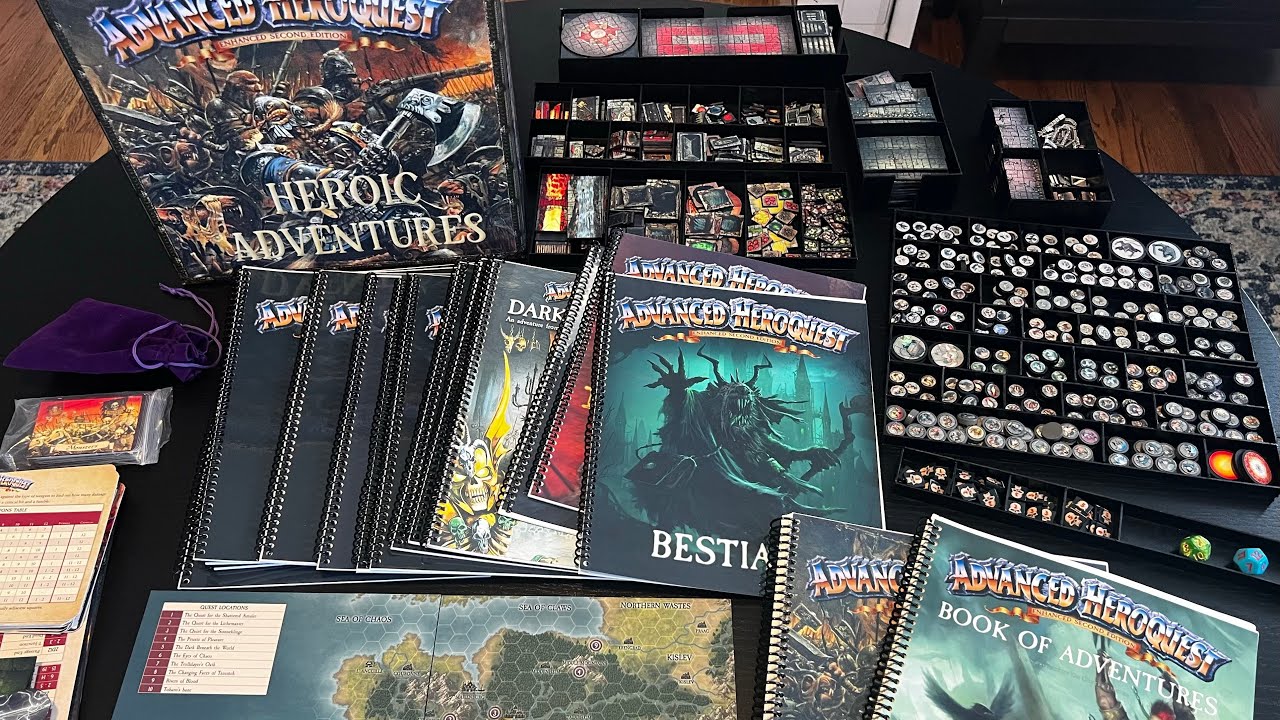 Advanced Heroquest 2nd Edition Print and Play ..the complete look - YouTube
