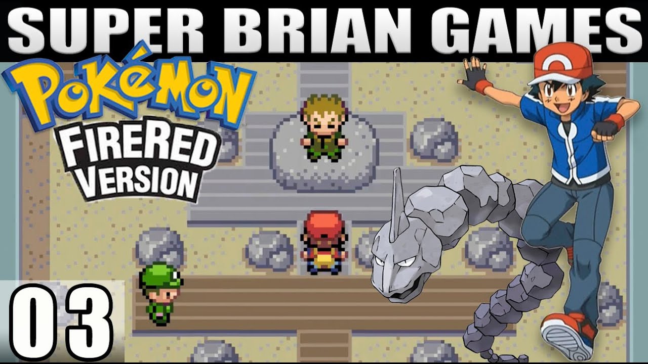 Pokemon FireRed Part 3 | Our First Gym Badge From Brock - YouTube