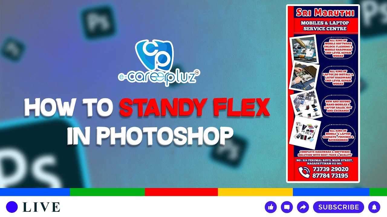 How to Design Standy Flex in Photoshop @ TAMIL | FOR ADMISSION ...