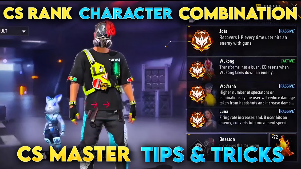 Cs Ranked Character Skills Combination | Clash Squad Rank Master Tips ...
