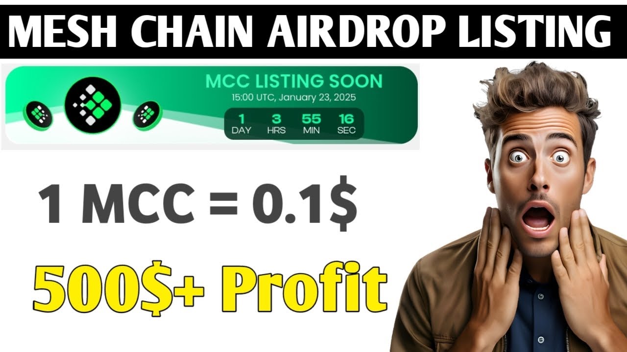 Mesh chain Airdrop listing Confirmed// 1 MCC = 0.1$ Total Airdrop 500 ...