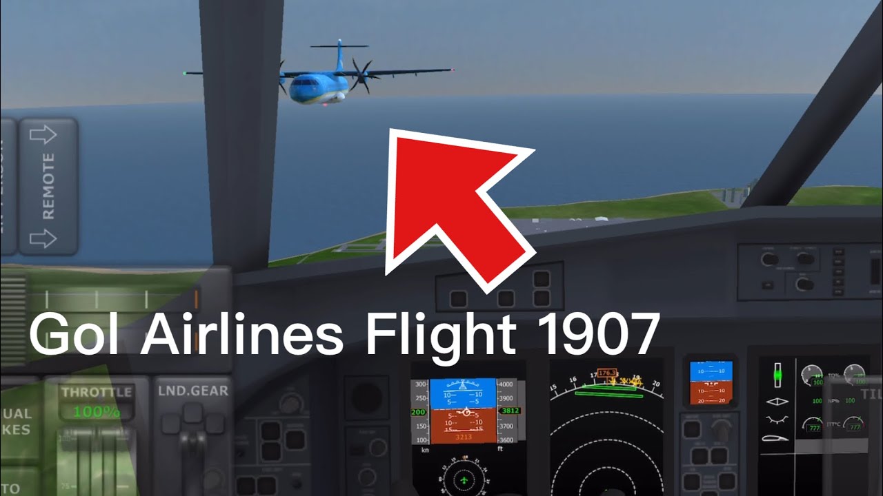 Gol Airlines Flight 1907 recreated in Turboprop Flight Simulator - YouTube