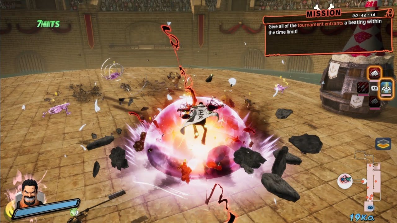 GARP GALAXY IMPACT BATTLE COLOSSEUM ONE PIECE - YouTube