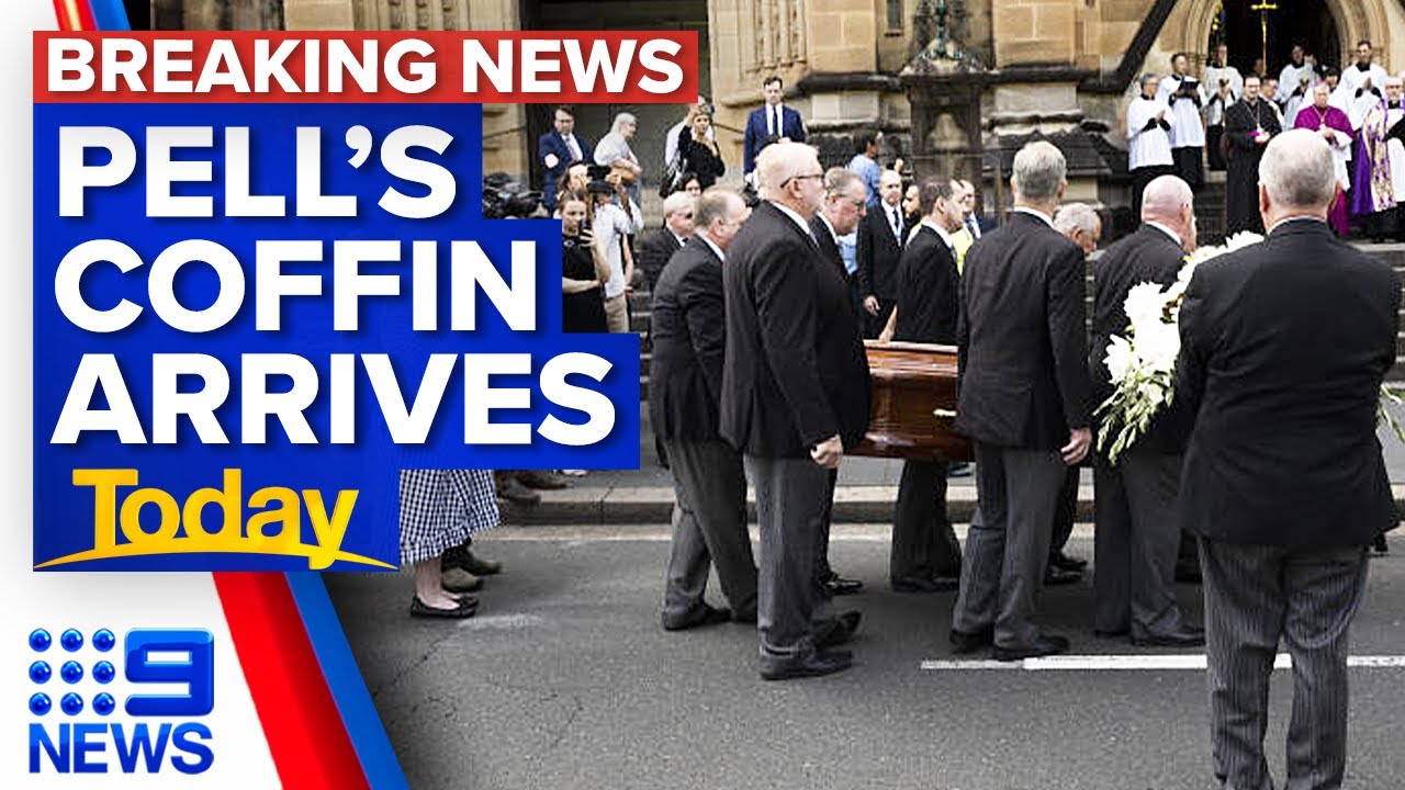 Cardinal George Pell's coffin arrives in Sydney | 9 News Australia ...