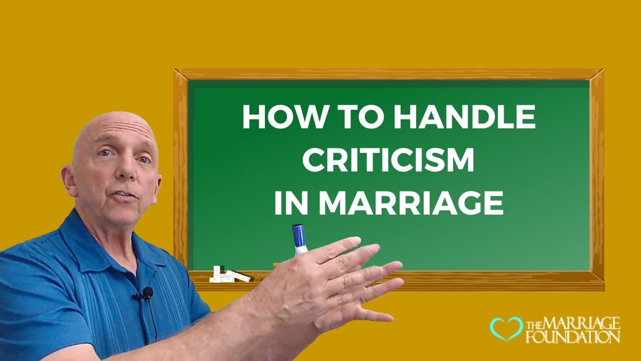 How to Handle Criticism in Marriage - YouTube